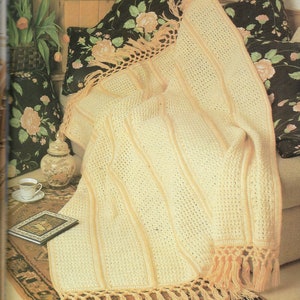 Vintage Knit and Crochet Paton Afghan Patterns, Blankets, Throws ...