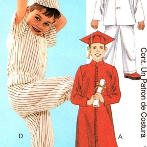 Childrens Boys Girls Uniform Costume Sewing Pattern, Size 3 4 5 6 Race ...