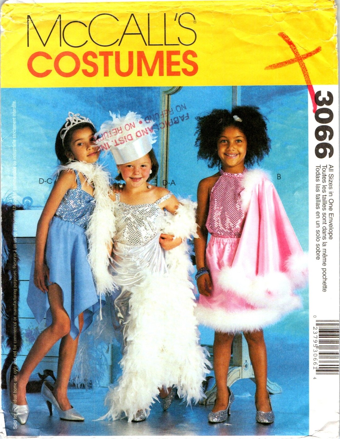 Children and Girls Glamour Grown up Dress up Clothes Costume Sewing ...