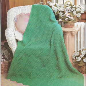 Vintage Knit and Crochet Paton Afghan Patterns, Blankets, Throws ...