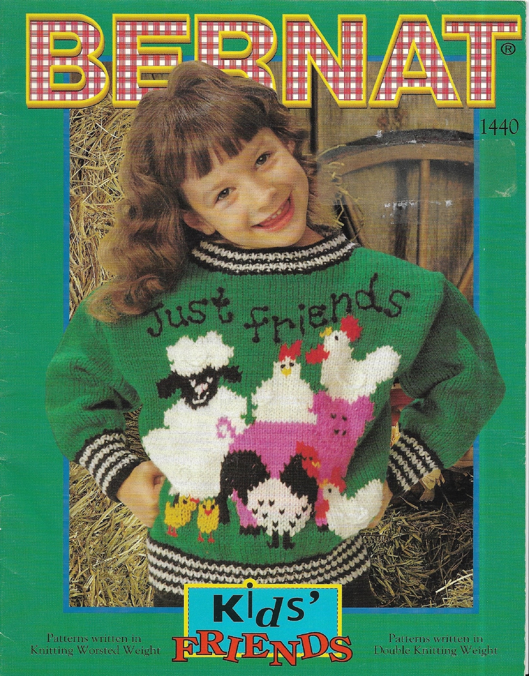 Childrens Knitting Pattern, Noah's Ark and Barnyard Animal, Pullover ...
