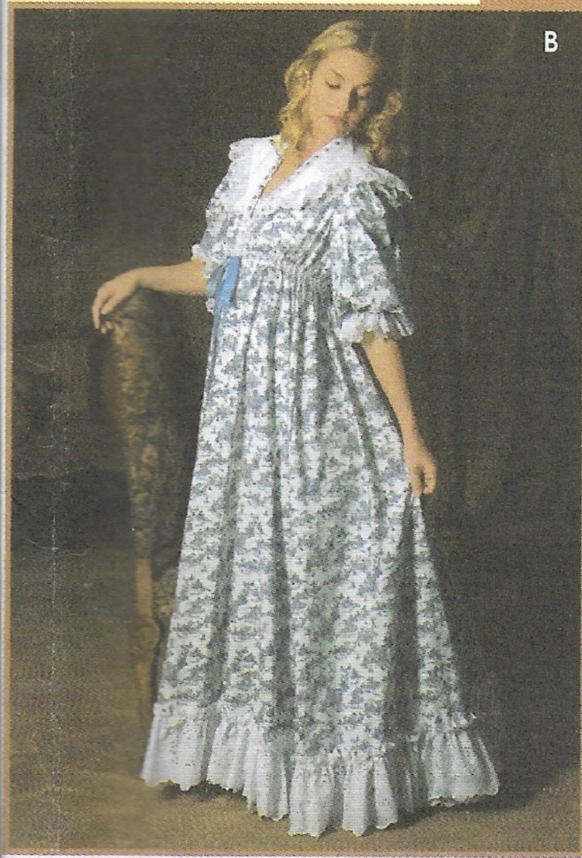 VICTORIAN NIGHTGOWN & ROBE Sewing Pattern Size Xsmall Small - Etsy