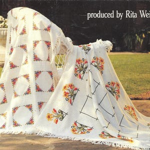 CROSS STITCH AFGHAN Patterns by Sam Hawkins, Five Amazing Heirloom ...