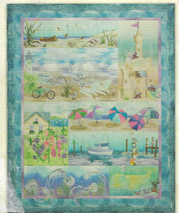 BEACH SCENES QUILT Pattern Series Beach Walk Beach Boys - Etsy