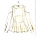 CLOSE FITTING PEPLUM Tops Sewing Pattern, Misses Women Size 6 8 10 12 ...