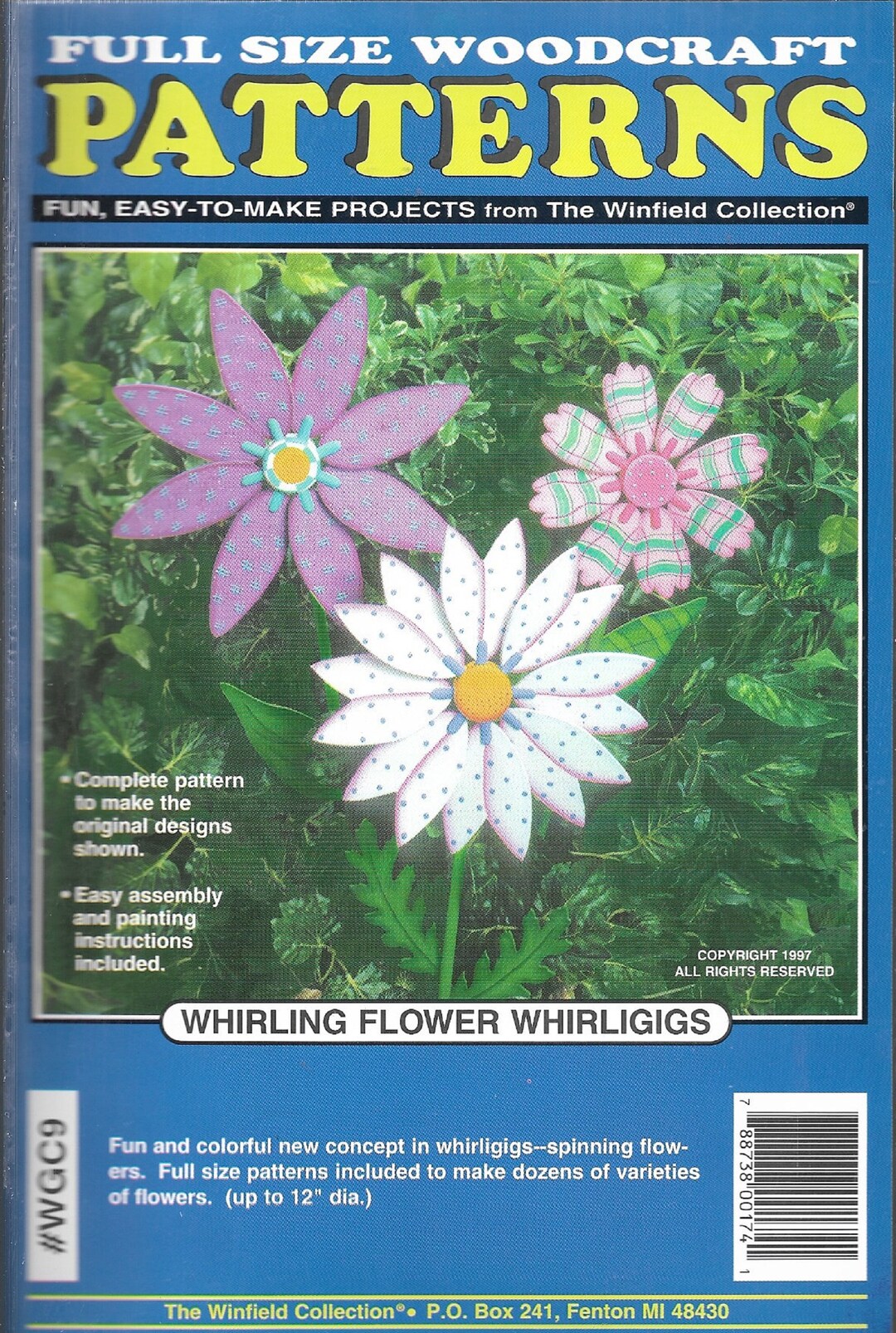 Whirling Flower Whirligigs Woodcraft Pattern, 66 Full-size Pattern ...