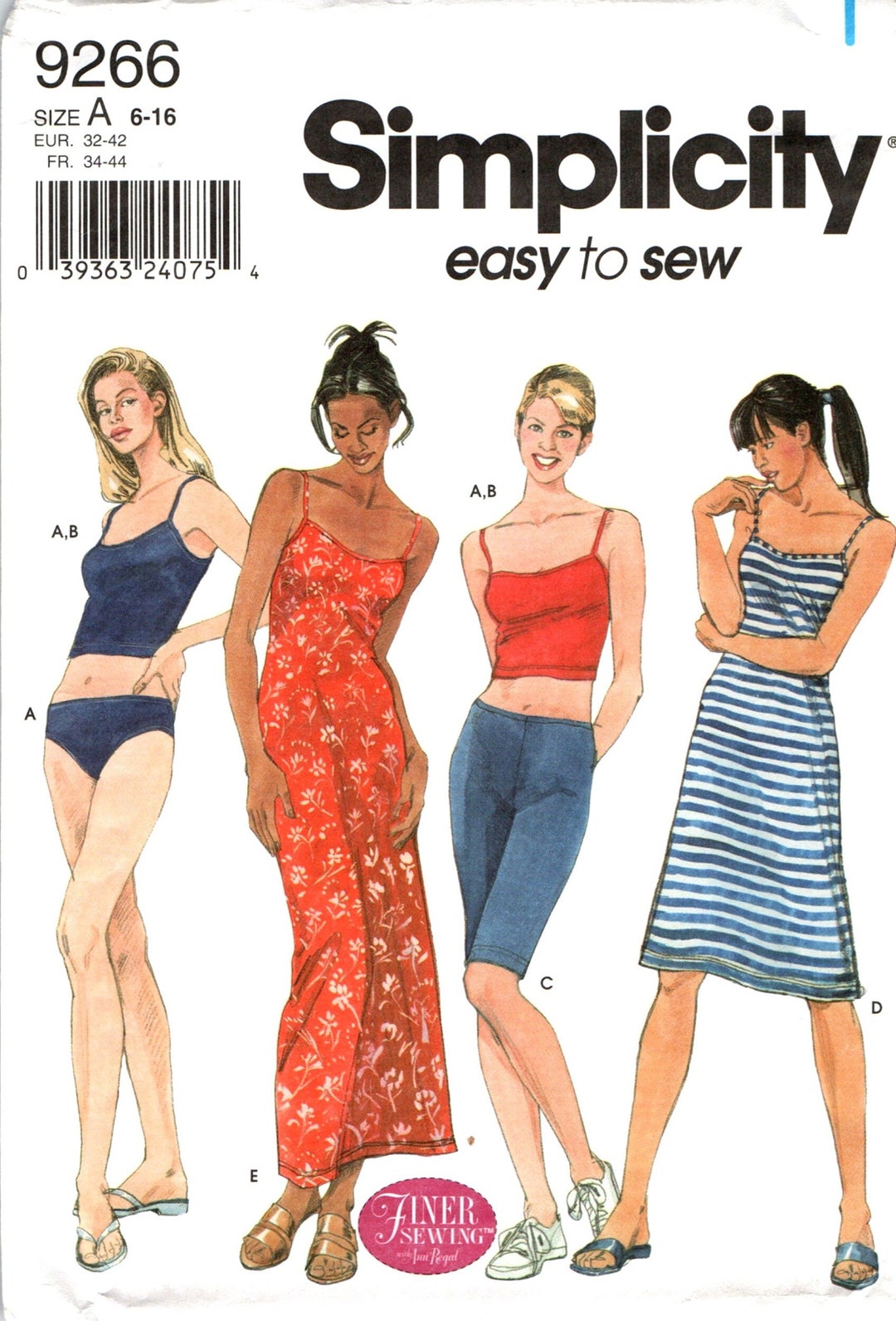 Swimwear, Beachwear Summer Sewing Pattern for Misses Size 6 8 10 12 14 ...