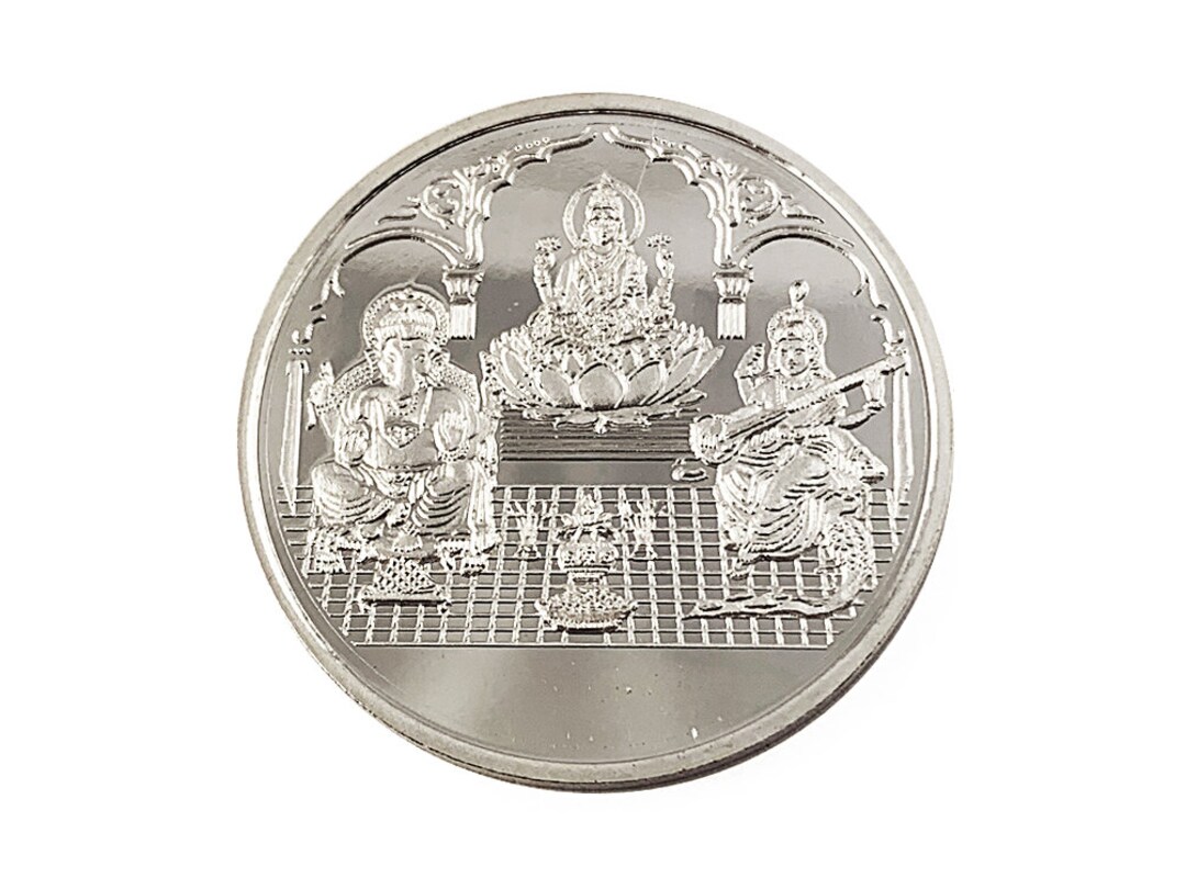 20 Gm 999 Fine Silver Arangetram Indian Music Coin, Music Dance Coin ...