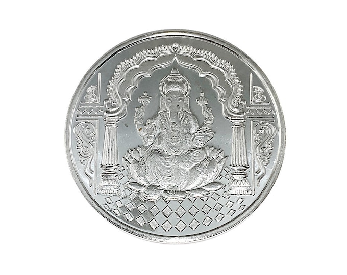 Ganesh Coin 10 Gm Pure 999 Silver Coin Hallmarked 999 Silver - Etsy