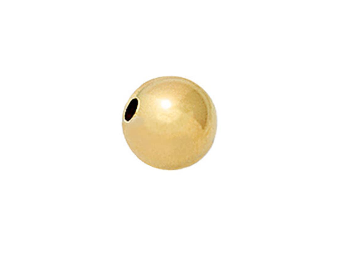 10 Karat REAL Gold Beads (not Gold-filled) , 2mm, 2.5mm, 3mm, 4mm, 5mm ...
