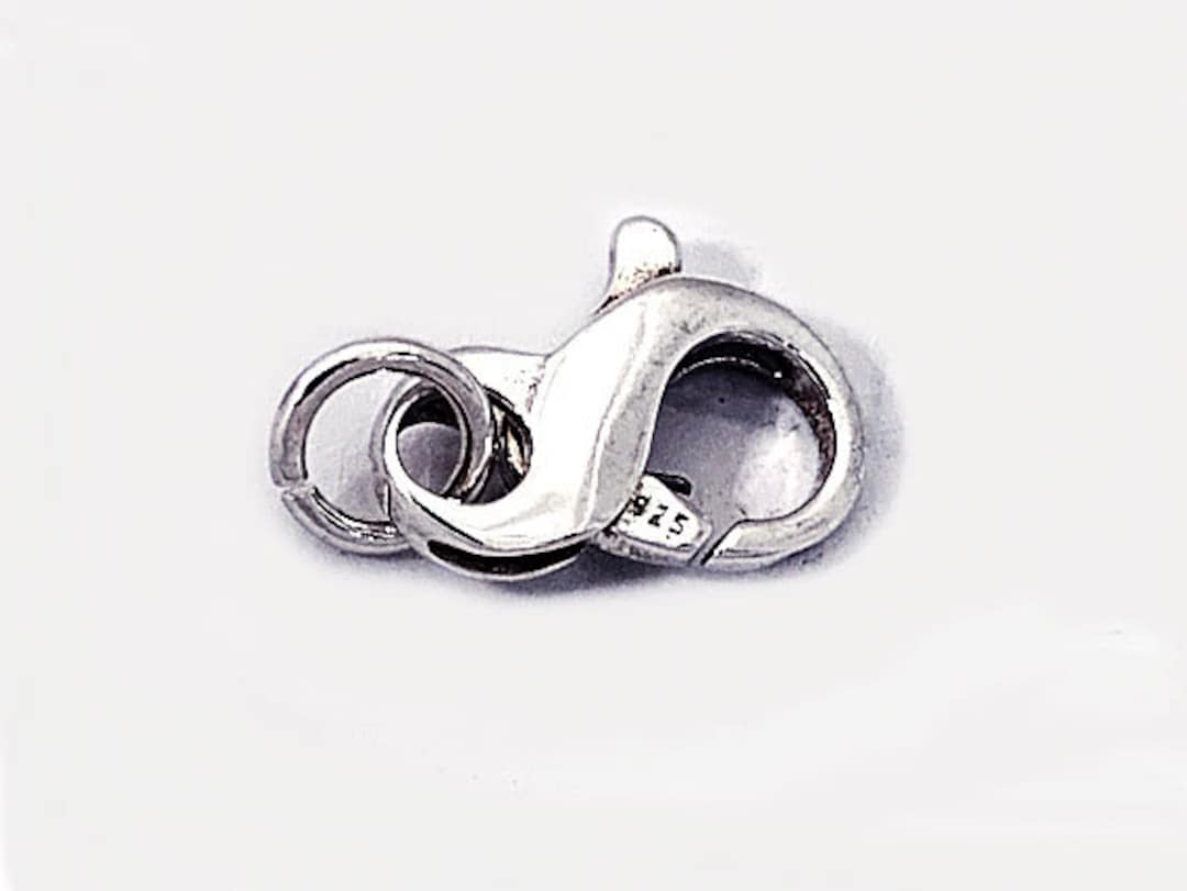 12 Pc Sterling Silver Infinity Shape Trigger Lobster Claw Clasps With ...