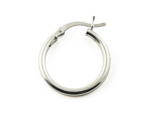 20mm Silver Hoops 925 Sterling Silver 2mm x 20mm Hoop Earrings with Click Quantity discounts Sold in pairs 2 Pcs Silver Hoop Earrings Etsy