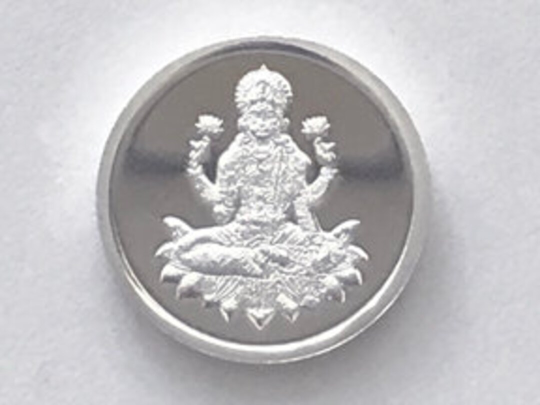 Laxmi Lakshmi Coin Pure 999 Silver Coin Hallmarked 999 5gm Silver Coin ...