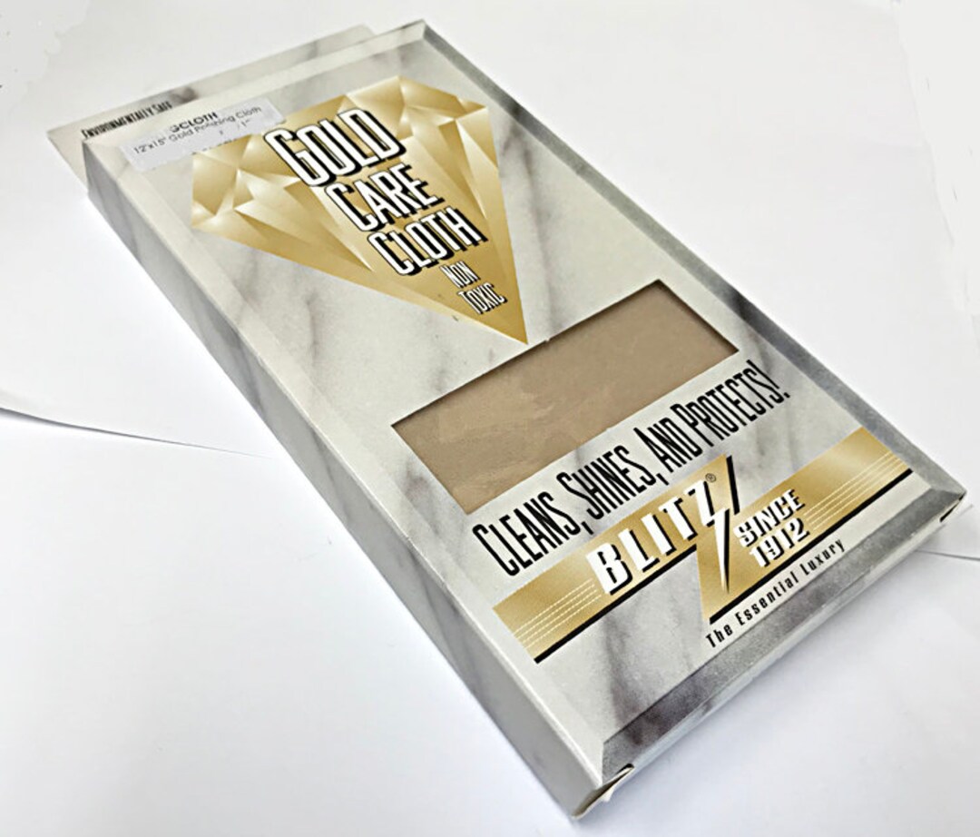 Gold Care Polishing Cloth, Blitz Extra Large 12' X 15', Large Gold ...