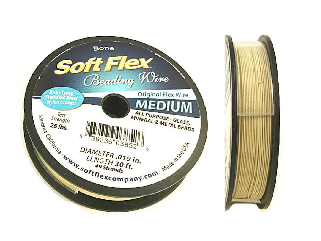 Soft Flex Bone Cream Color, Extreame Flex, 0.019" 0.48 Mm Diameter, 30 ...