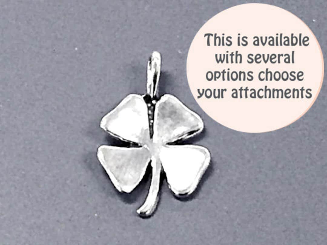 Four Leaf Clover Sterling Silver Charms, Silver Four Leaf Clover Charm ...