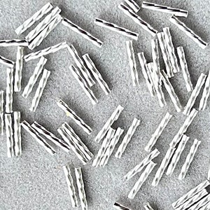 10 Sterling Tube Bead, 10mm X 1.3mm, Twisted Swirl Sterling Silver Tube ...