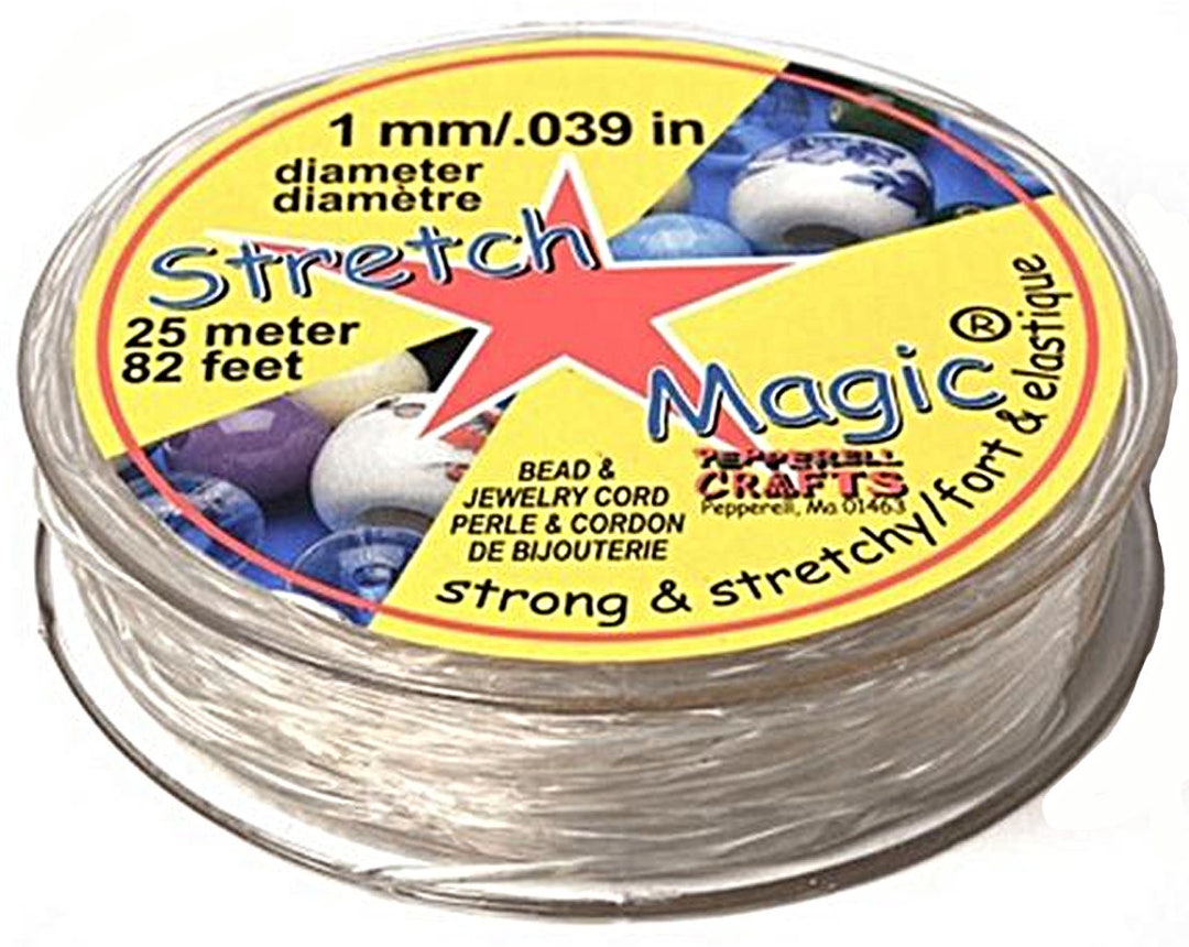 Stretchy Cord 1mm 25 Meter, Clear, Stretch Magic 25 Meter 1mm Clear ...