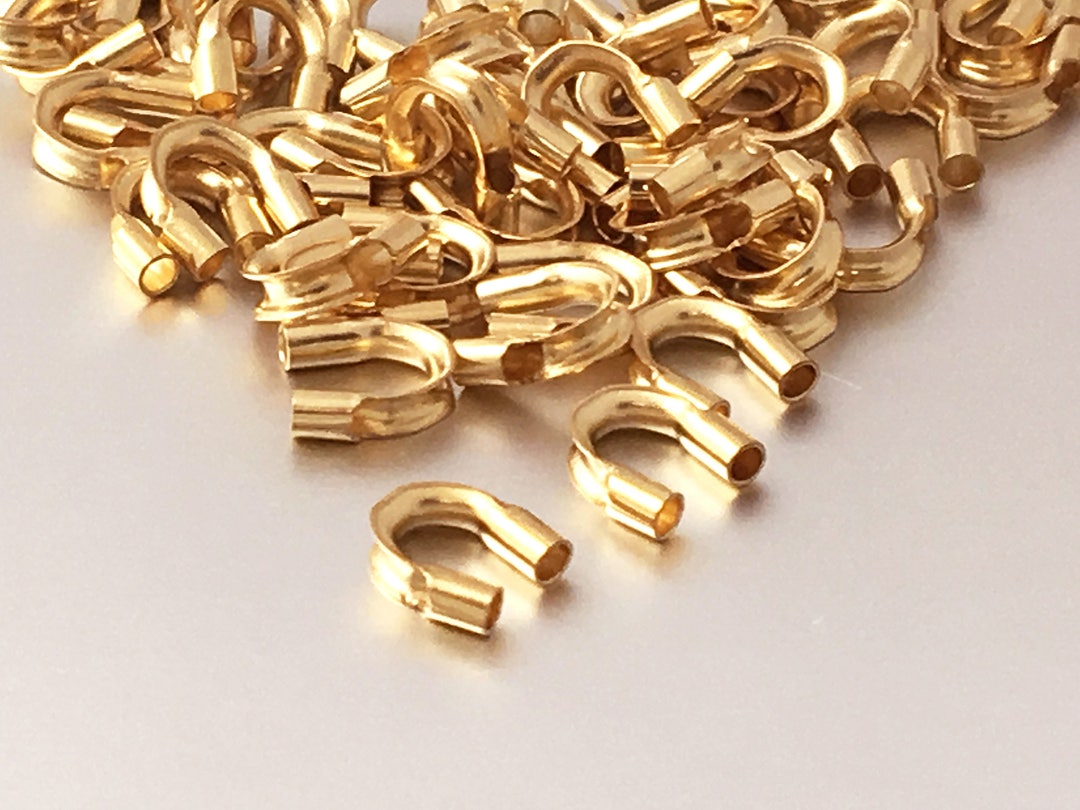 10 Pc Cable Thimble 14K Gold-filled Wire Guard Protector and Stringing ...