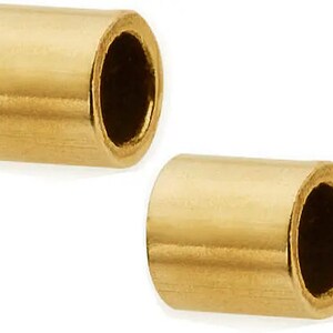 20 Pc 2 X 3mm 14K Gold Filled CRIMP Tube Beads, 14K Gold Filled ...