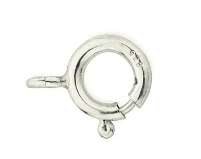 13.5mm Sterling Silver Heart Shapes Lobster Claw Clasps, 2 Pc Heart ...