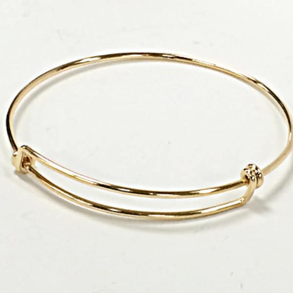 Gold Charm Bangle - Etsy