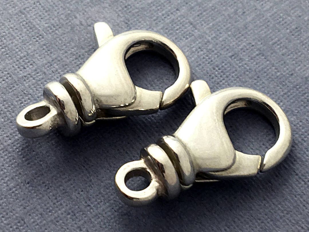 19mm Sterling Silver Swivel Clasps, Large 925 Sterling Silver Swivel ...