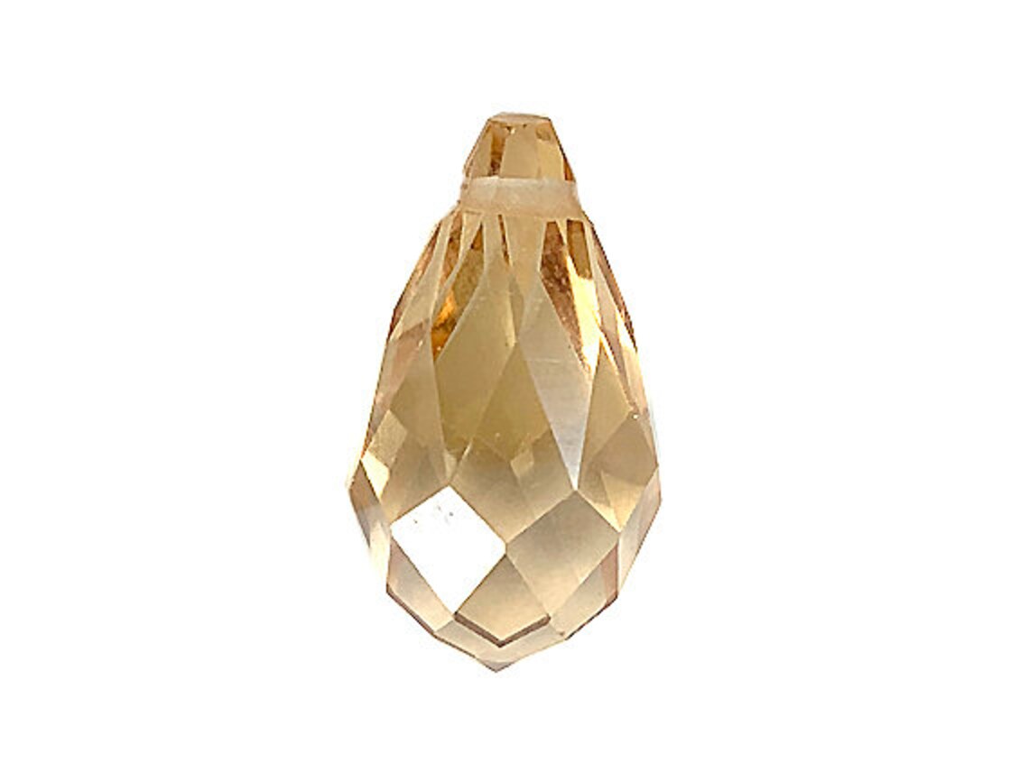 19mm Faceted Dragon Crystal Golden Shadow Briollete Bead Strand 20 ...