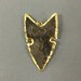 Fancy Arrowhead Jasper , Gold Plated Edged, Hand Made Pendant 1.7 Inch ...