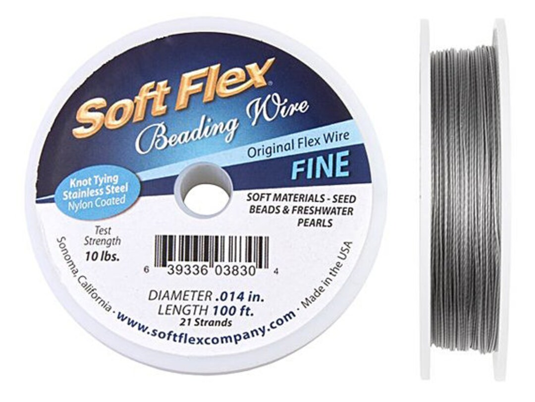 Soft Flex Satin Silver Color, Extreme Flex, 0.014" Diameter, 100 Feet ...