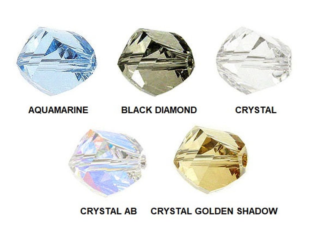 24 Pcs Swarovski® 5020 Faceted Helix Beads 4mm, Swarovski Crystal Helix Beads, 5020 Swarovski ...