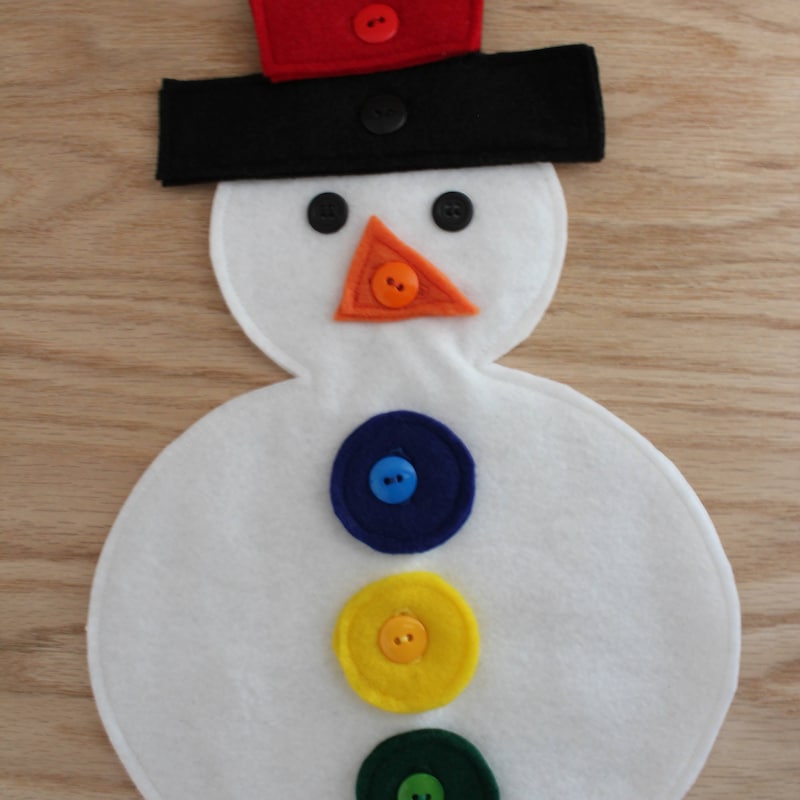 Button Snowman - Etsy
