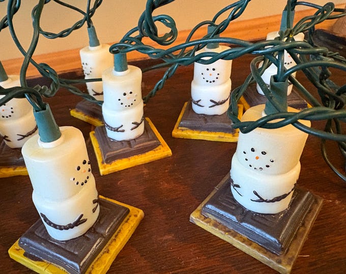 Vintage S’mores Blow Mold String Lights Aflashbackintime - Etsy