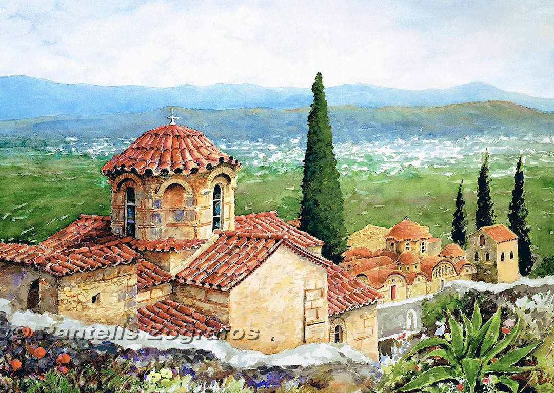 Mystras Fine Art Giclée Watercolor Print - Etsy