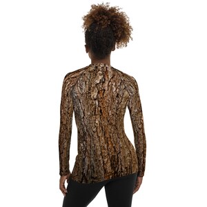 Tree Bark Print Spandex Shirt: Women's Hunting Costume Apparel - Etsy