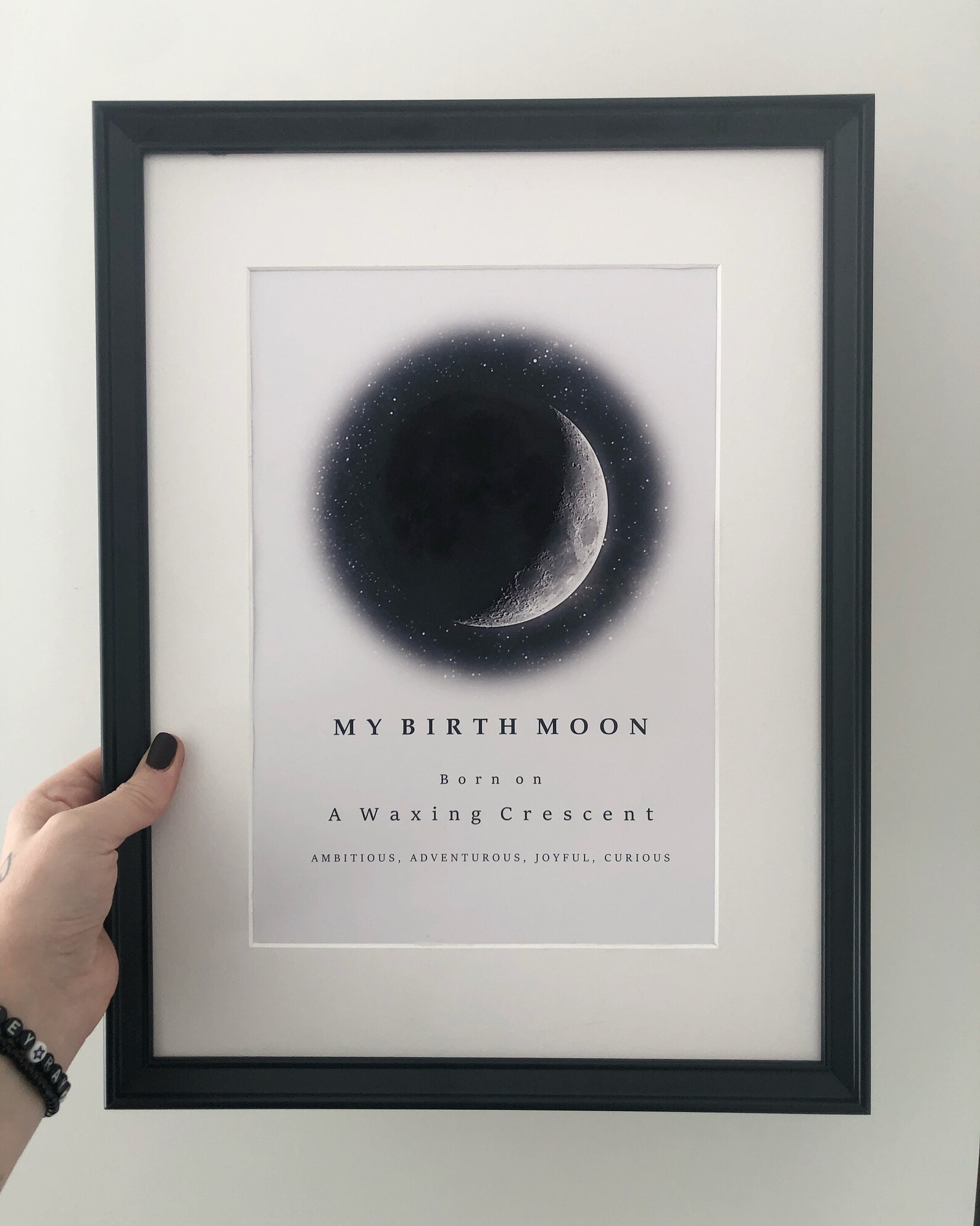 MY BIRTH MOON, Custom Moon Phase, Moon Wall Art, Moon Phase Print ...