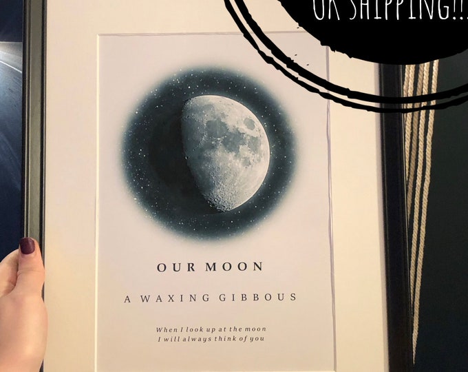 Met Engaged Married 3 Location MOON Phase STAR Map, Personalized ...