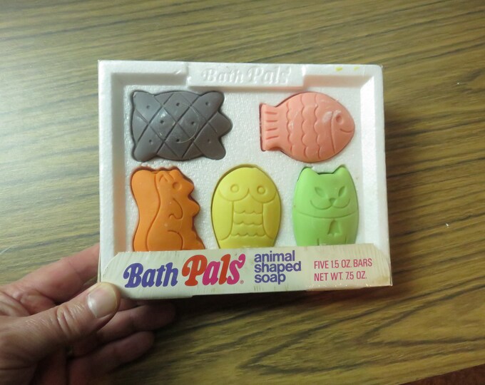 Vintage 1970 Bath Pals Animal Shaped Soap Kids Child Children Turtle ...
