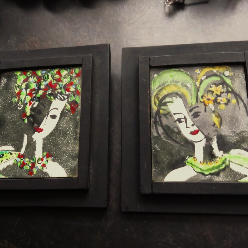 Enamel Copper Wall Plaque - Etsy