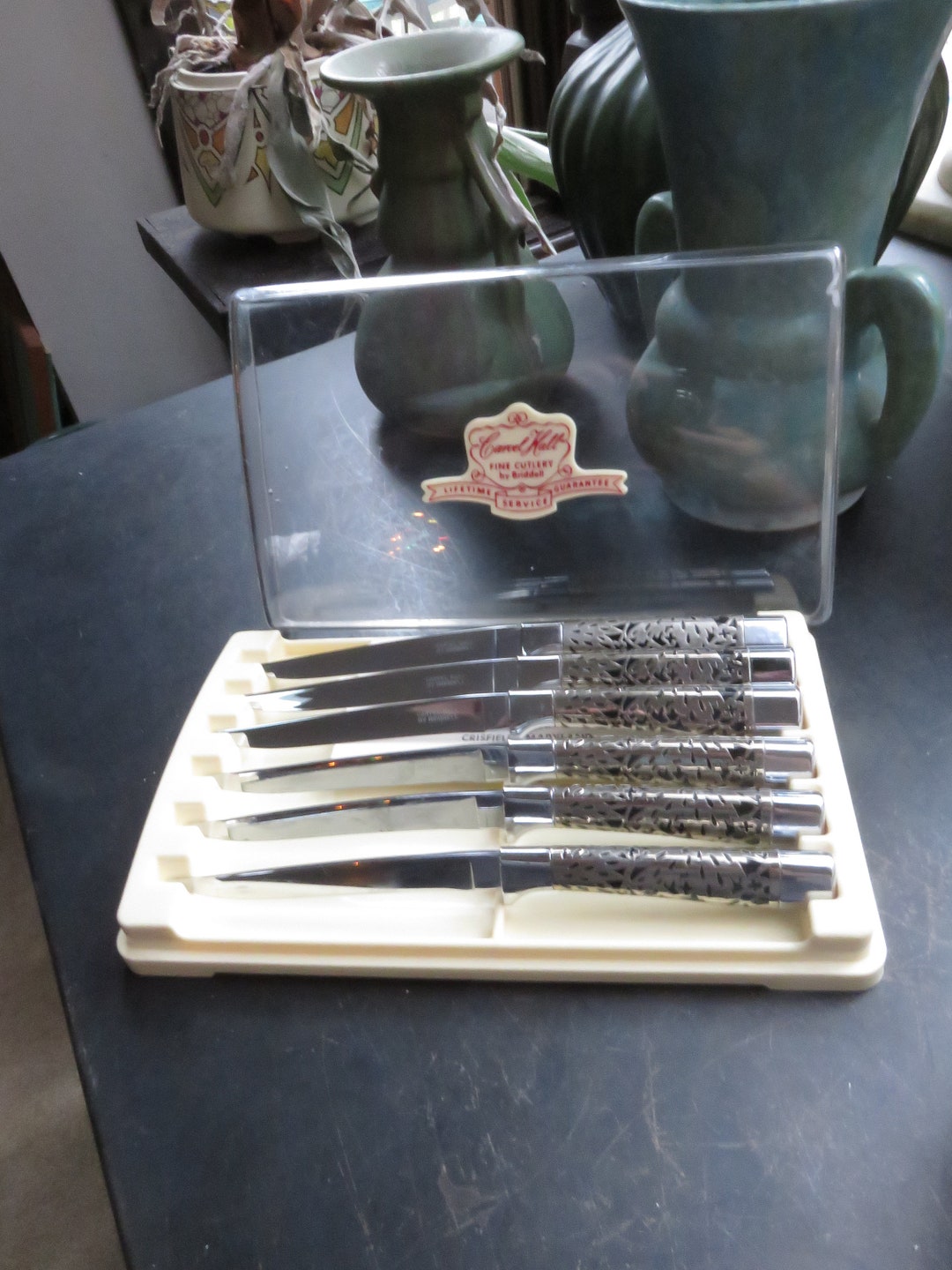Vintage Carvel Hall Fine Cutlery by Briddel Steak Knife Knives in Box ...