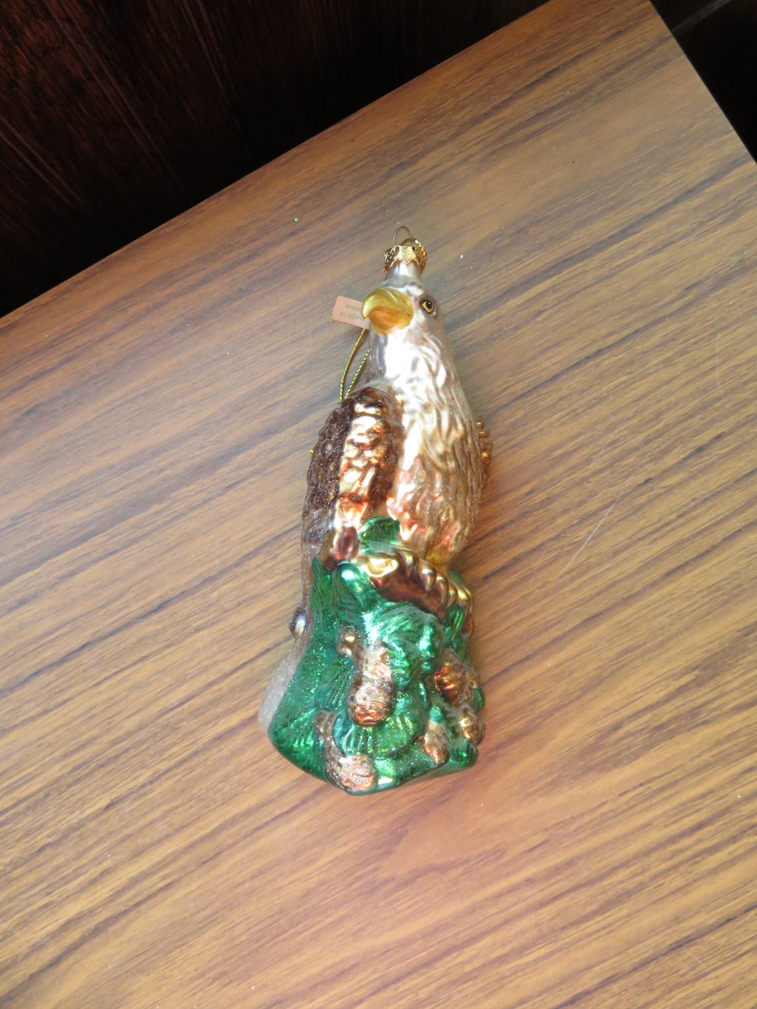 Large American Eagle Christmas Tree Ornament 6 Inch Tall Glitter - Etsy