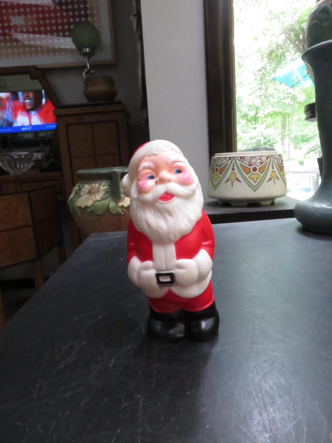 Vintage Christmas Rubber Squeeze Toy Santa Figured - Etsy