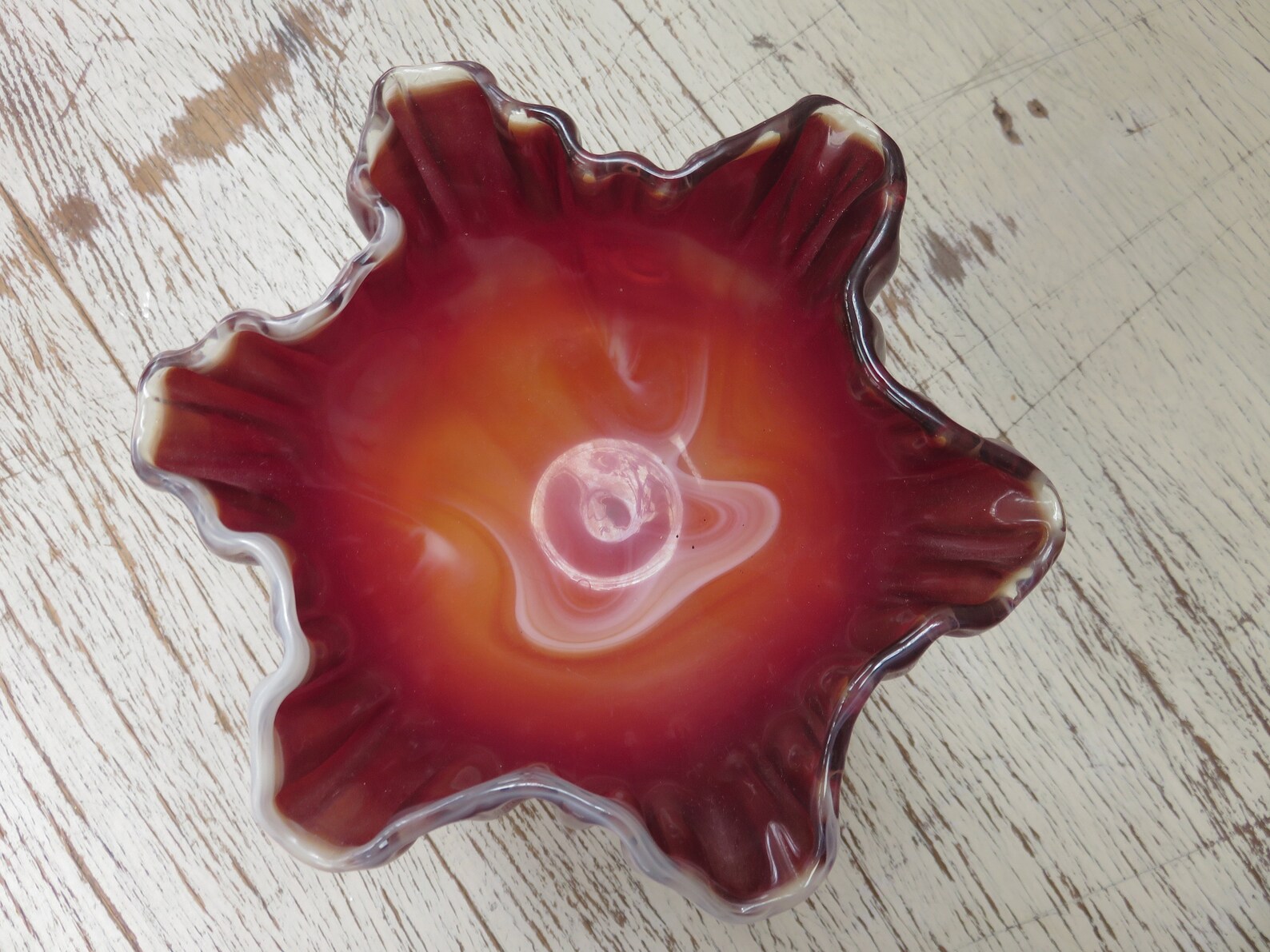 Vintage Imperial Art Red Slag Glass Compote Bowl Candy Dish - Etsy