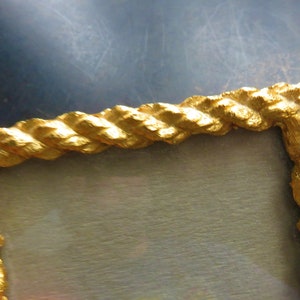 Vintage Gold Tone Rope Design Photo Frame - Etsy