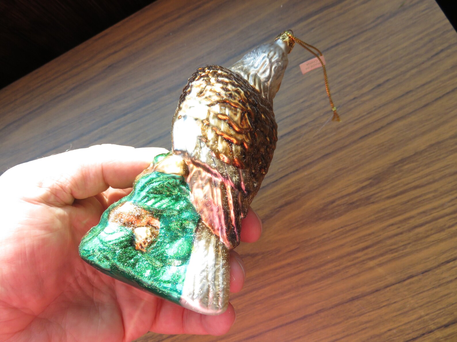 Large American Eagle Christmas Tree Ornament 6 Inch Tall Glitter - Etsy