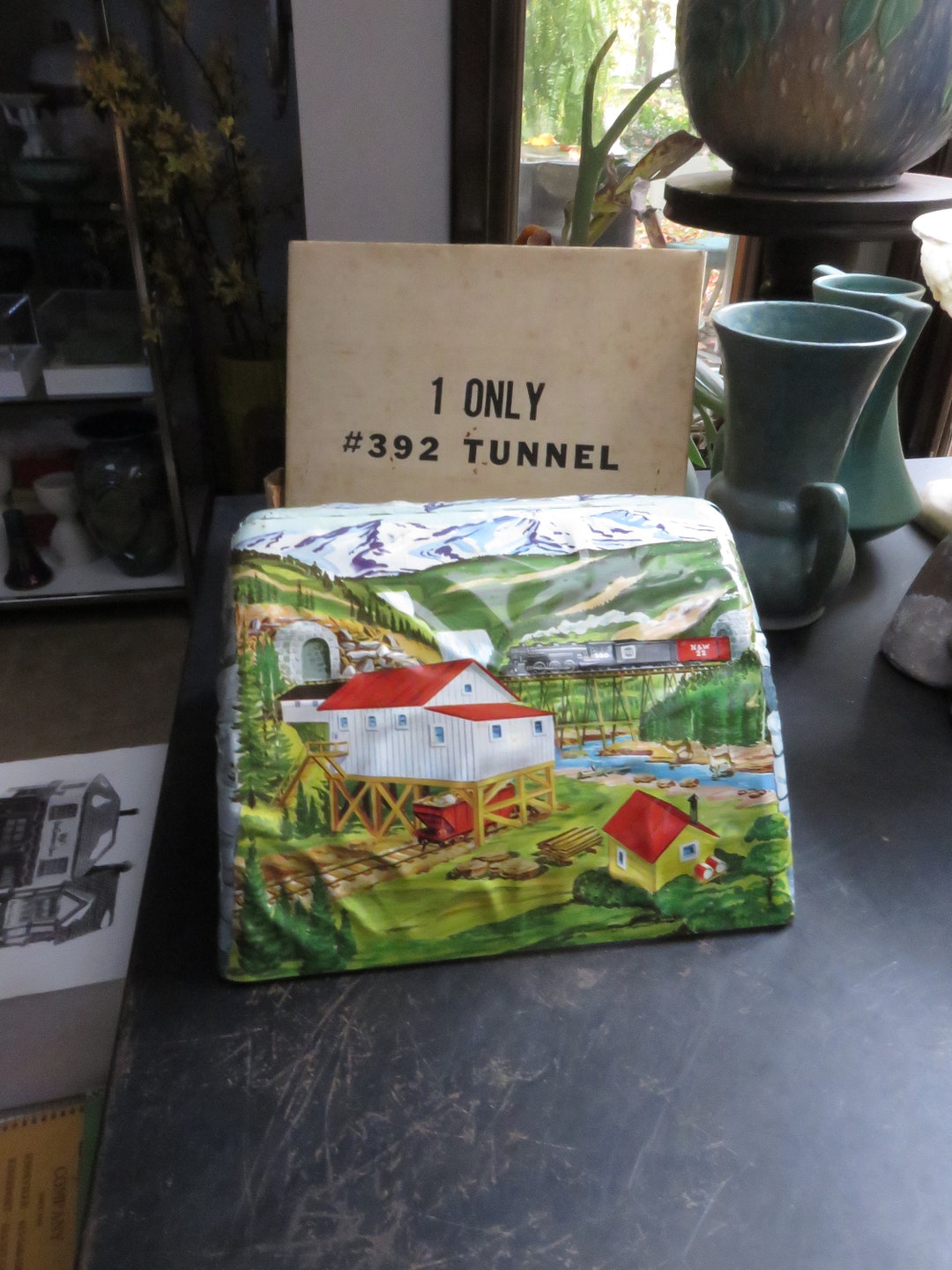 Vintage Marx Tin Litho Tunnel Mountain for Train Set in Box - Etsy