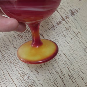 Vintage Imperial Art Red Slag Glass Compote Bowl Candy Dish Footed - Etsy