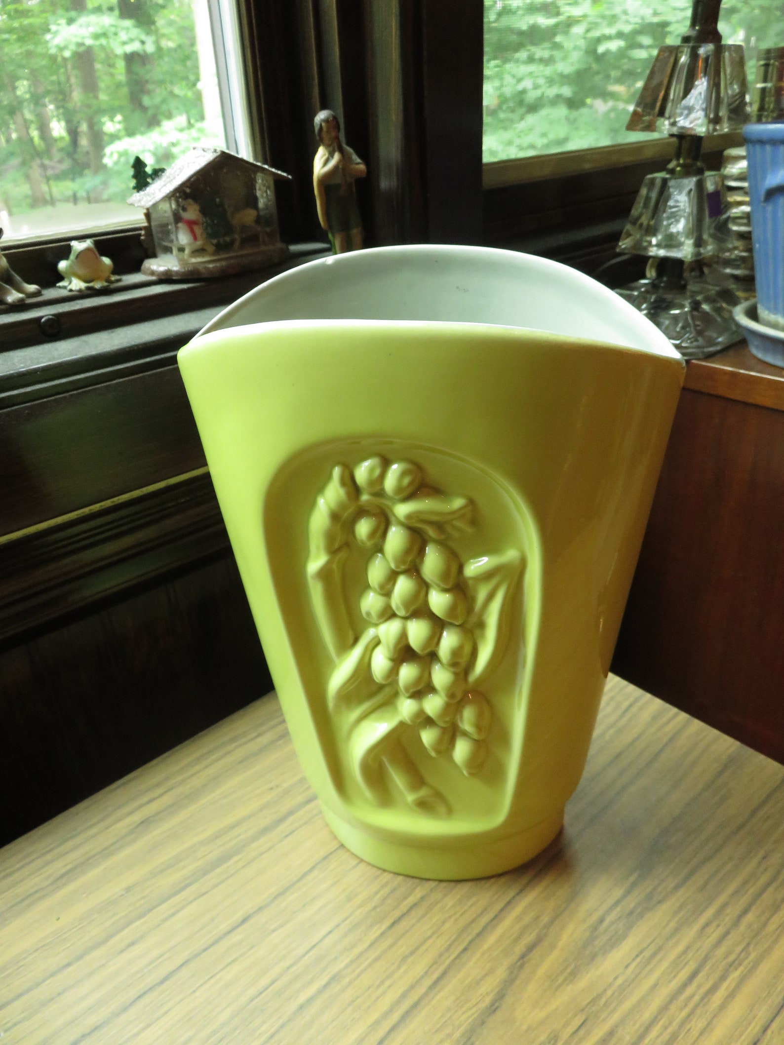 Vintage Red Wing Pottery MCM Mid Century Modern Two Tone Lily - Etsy