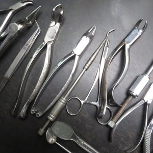 Vintage Lot of Dental Tools Instruments Dentist Lot A - Etsy