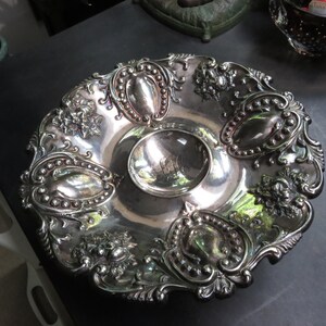 Vintage Simpson Hall Miller and Co Ornate Flower Floral Footed ...